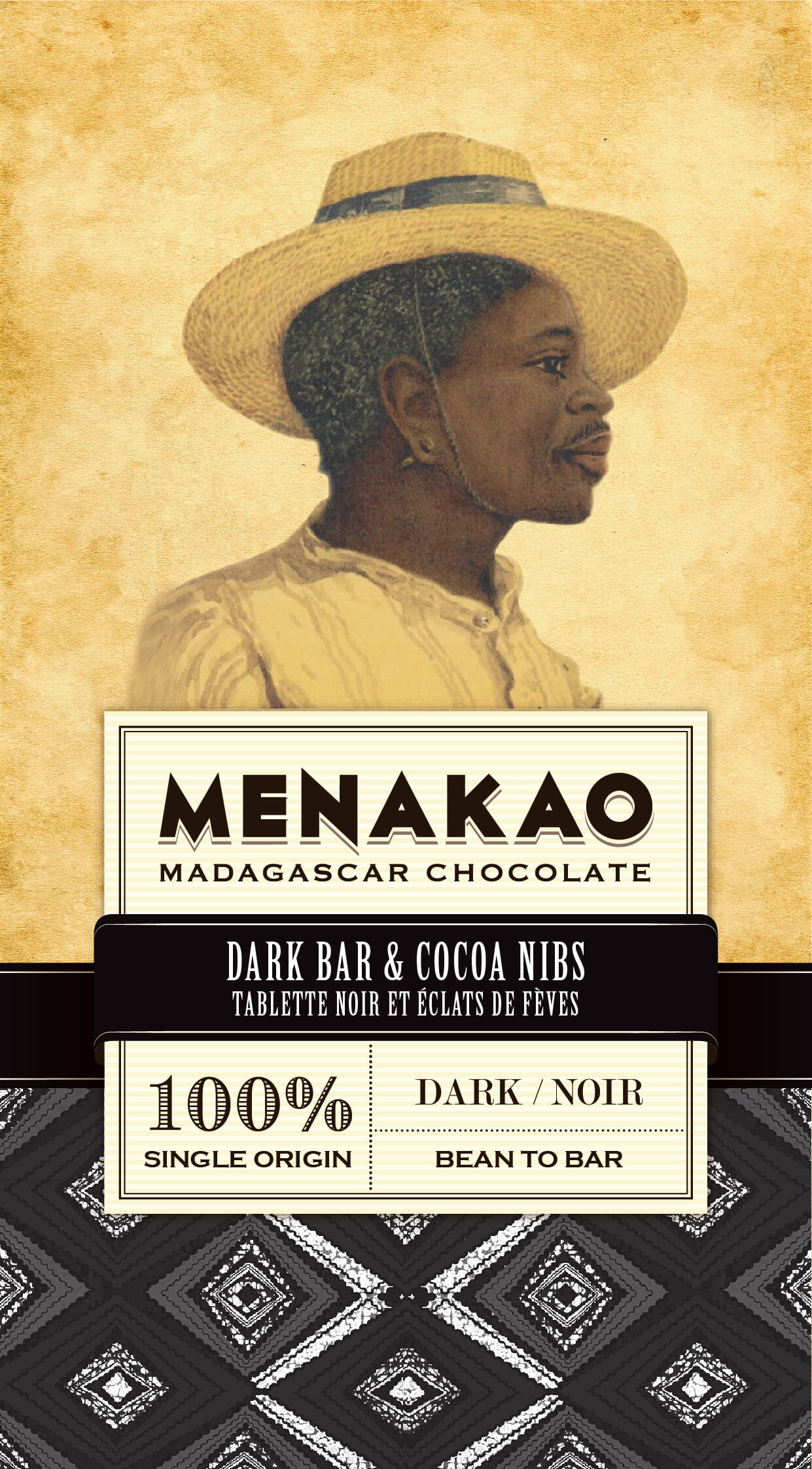 Chocolat noir 100% - Éclats de fèves - Menakao Madagascar Chocolate